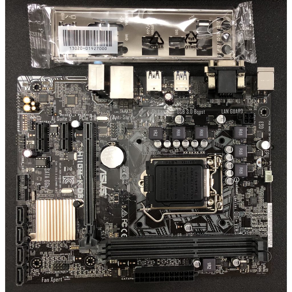 Placa-Mãe ASUS H110M-K D3 Micro-ATX Intel LGA 1151 i3/i5/i7 Soquete DDR3 MATX De Canal Duplo ...