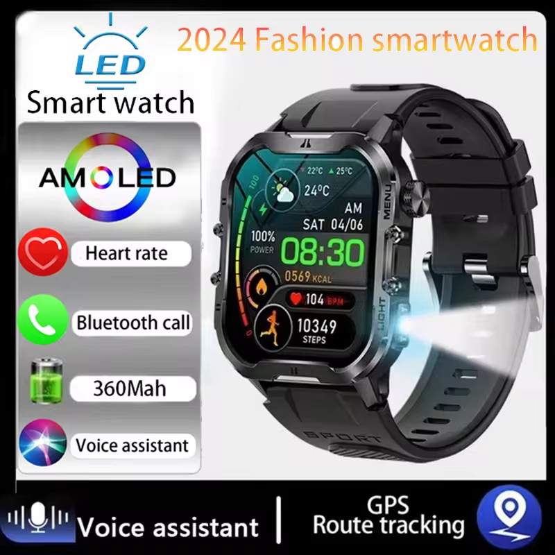 2024 T26 Para Xiaomi Militar Relógio Inteligente Masculino Esportes Ao ...