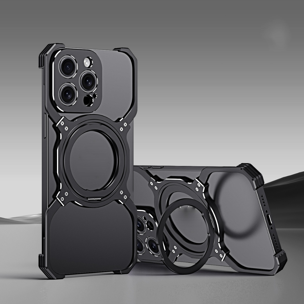 Compatível Para iPhone 16 Pro Max Case Liga De Alumínio Metal Bumper ...