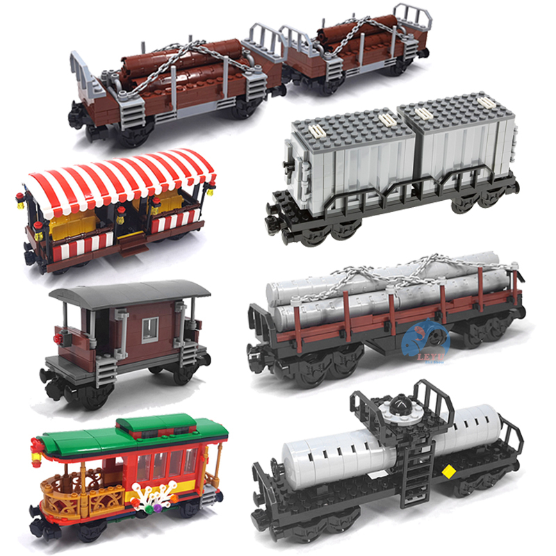 Conjunto De Blocos De Construção De Transporte De Trem MOC Toy Railway ...