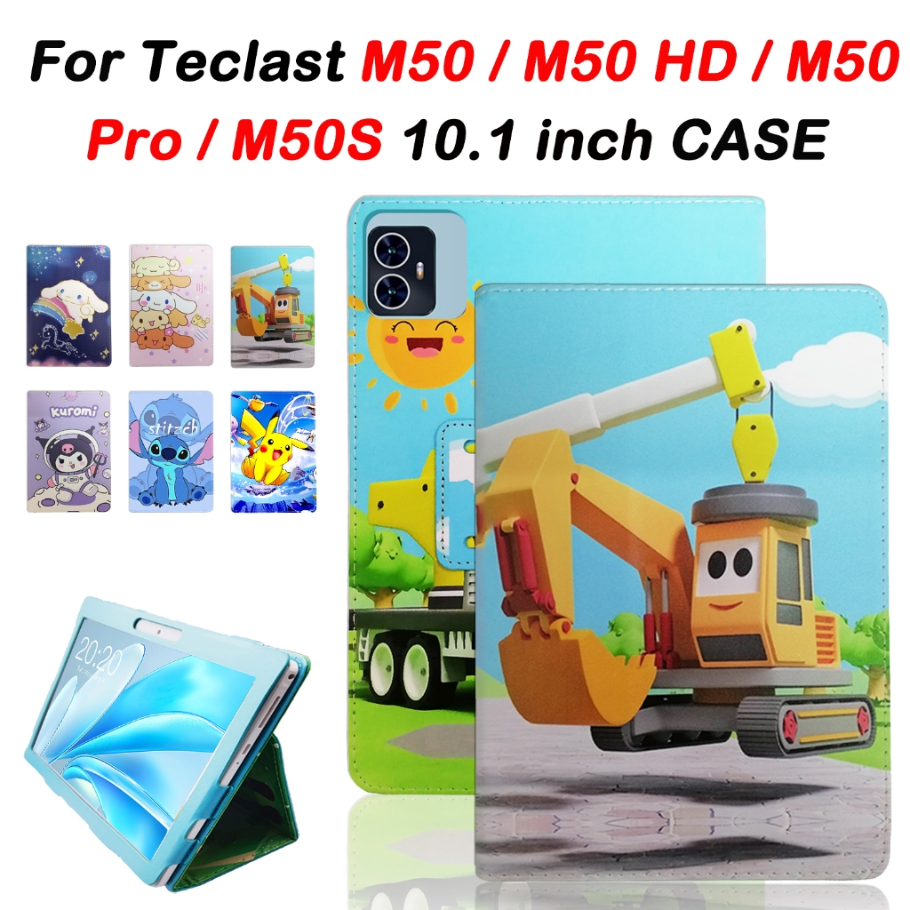 Universal Teclast M50 M50 HD M50 Pro M50S 10,1 polegadas 2023 Cartoon Couro de alta qualidade ...