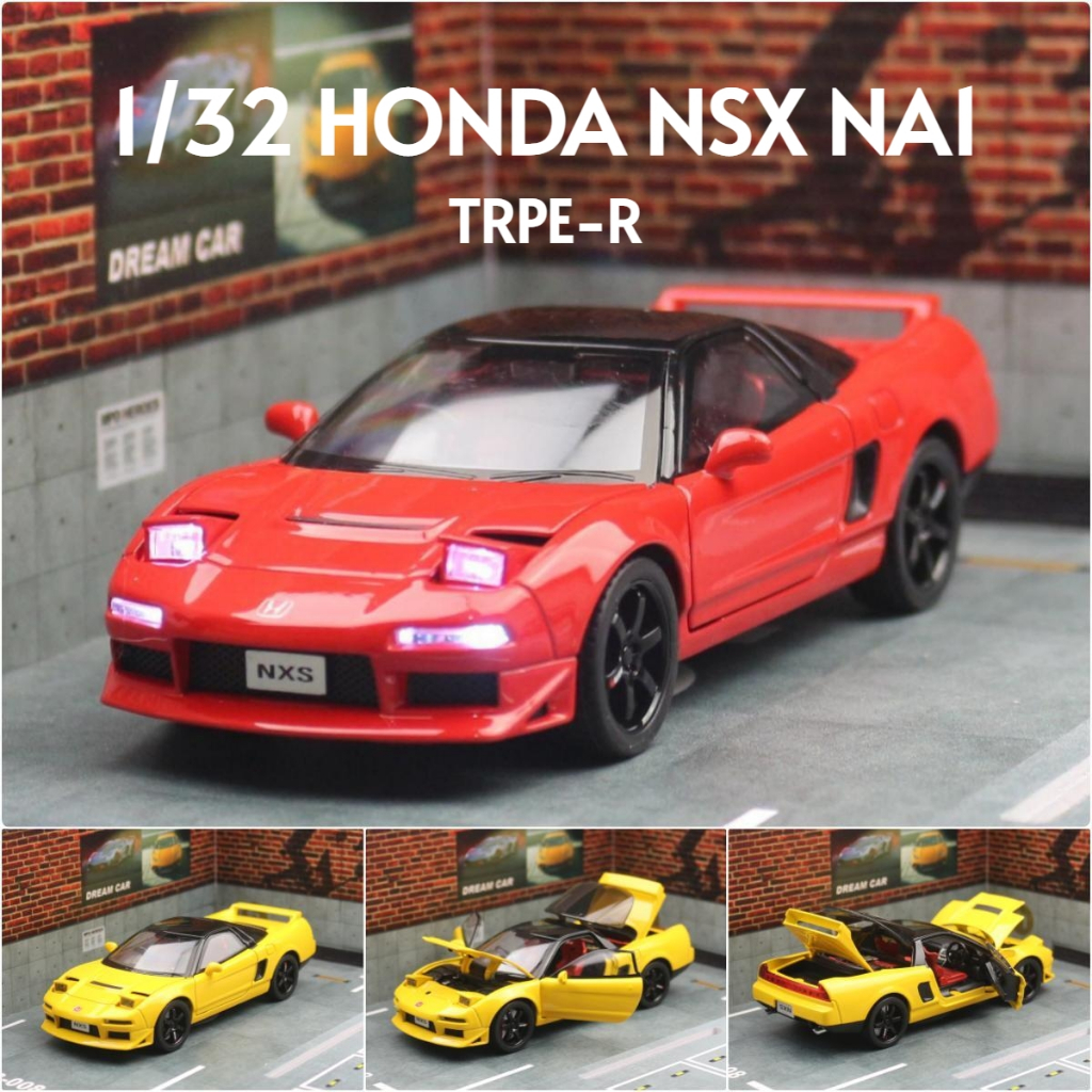 Carro Fundido 1/32 Honda Acura NSX NA1 TRPE-R JDM Modelo De Brinquedo Diecast Racing Em ...