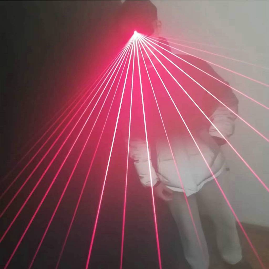 1 feixe Multi-feixe verde vermelho Laser óculos luvas Laser luminoso ...