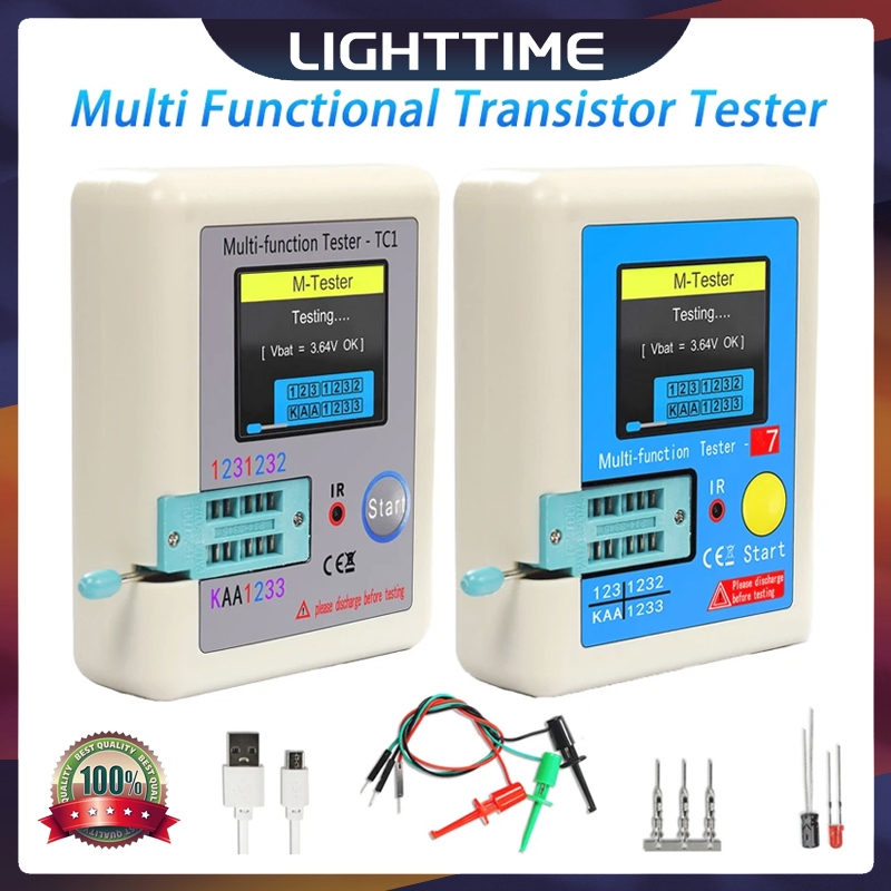 LCR-TC1-7 Multi Funcional Transistor Tester Display LCD Multímetro ... LCR-TC1-7 Multi Funcional Transistor Tester Display LCD Multímetro ...