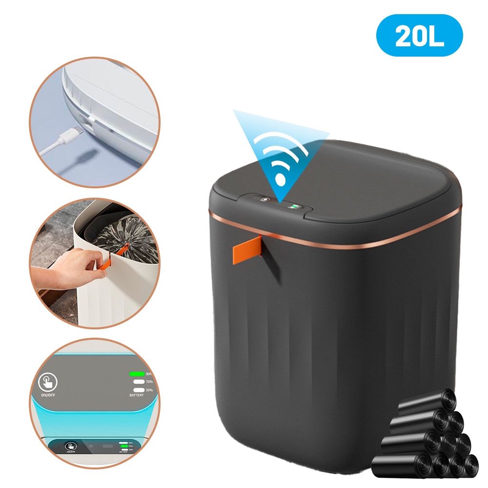 Sensor Dumpster 12-20L Cooking De Cozinha Kitchen waste recycling bin ...