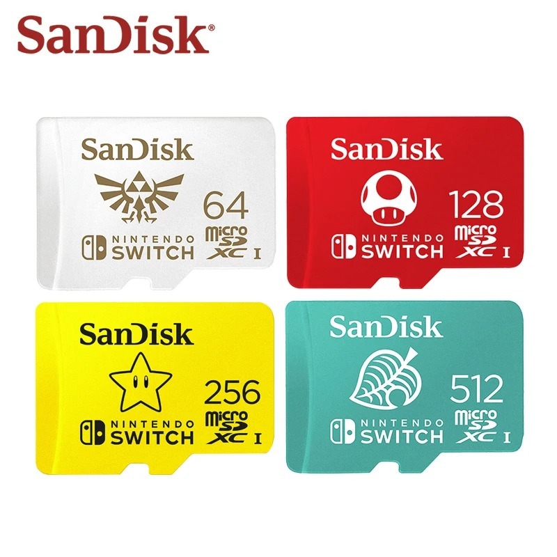 Cartao De Memoria SanDisk Micro sd 64GB Microsdx Para Nintendo Switch Armazenamento De Jogos 128gb 256GB Ate Shopee Brasil