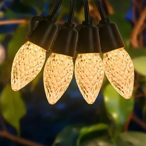 Luz De Corrente Led Externa C35 15m 20luzes Brancas Quentes | Shopee Brasil