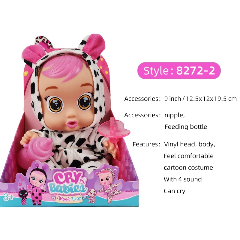 Boneca Cry Babies Chorando Beb Rec M-Nascido Ossoca Brinquedos | Shopee ...
