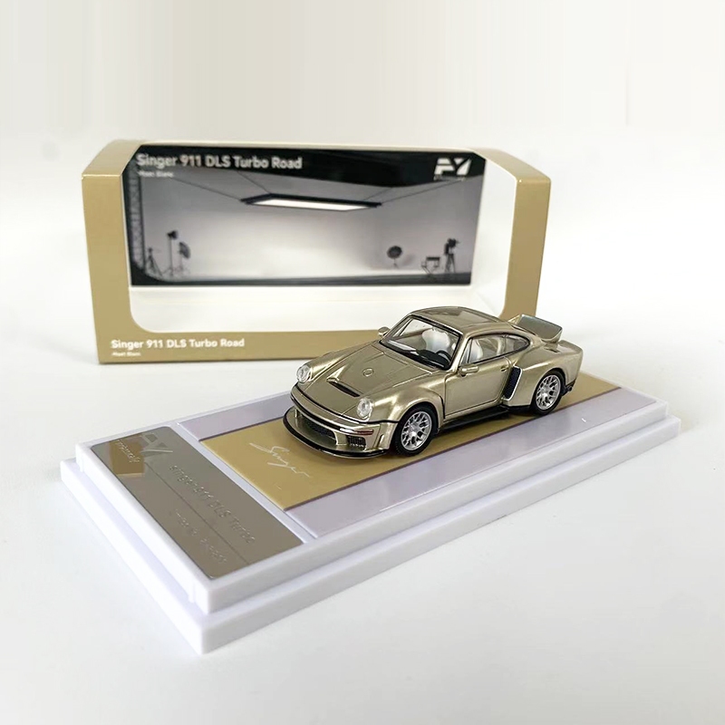 Finclassically 1 : 64 Modelo De Carro Porsche Singer DLS Turbo Alloy ...