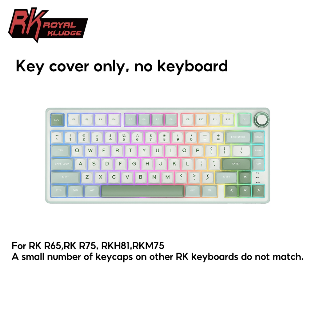 Royal Kludge RK S98 R75 Keycaps 98 Teclas 81 Teclado Mecânico Apenas ...