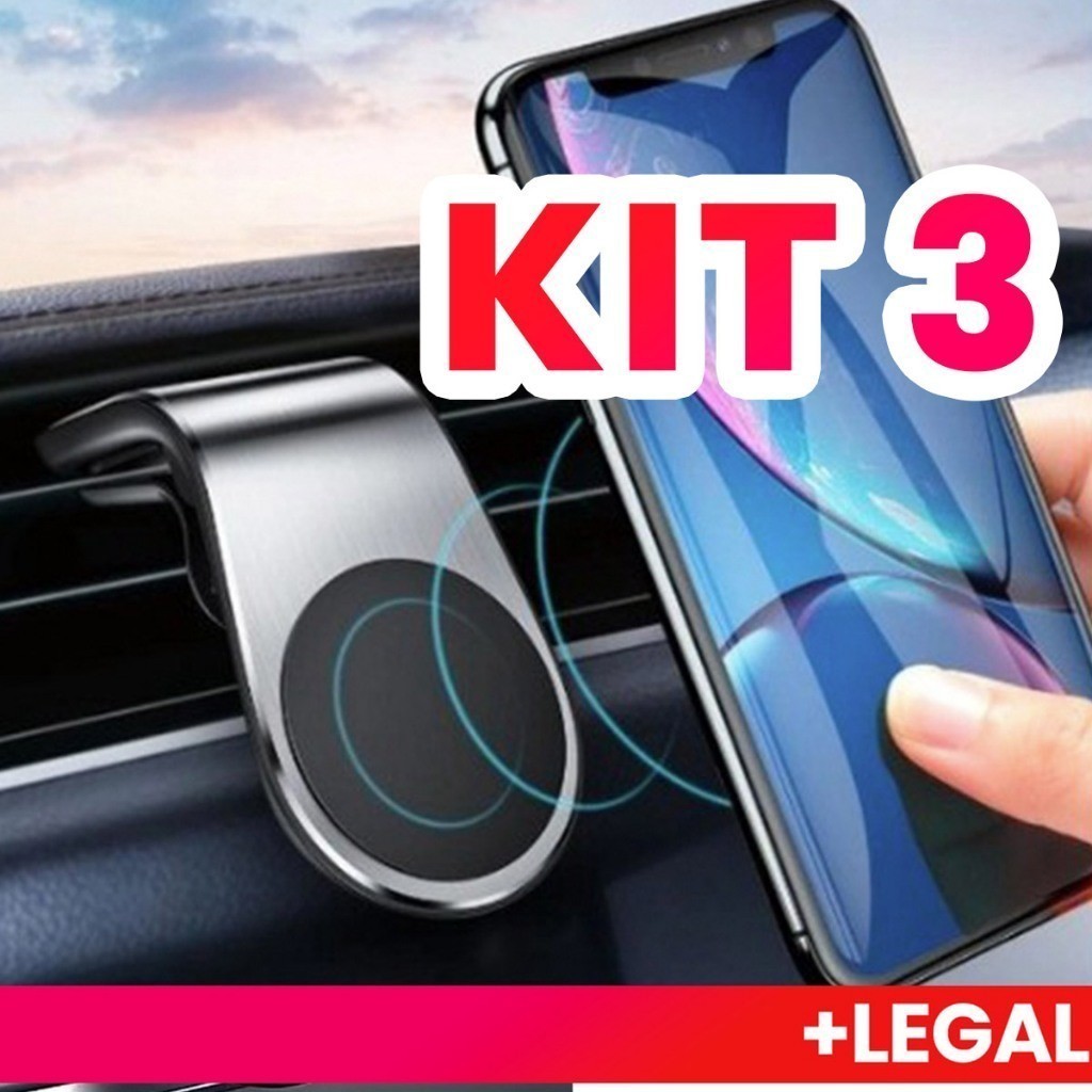 Suporte Para Telefone Carro Ímã Magnético 360 ° De | Shopee Brasil