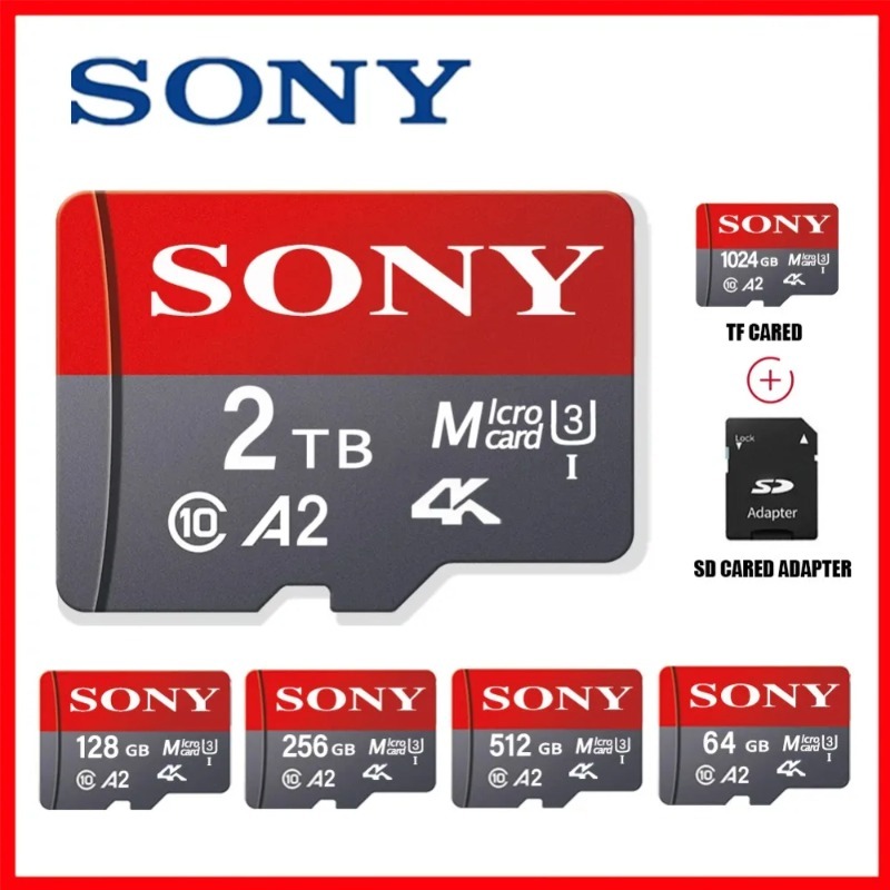 Original 2TB SONY Ultra Micro SD/TF Cartão De Memória Flash 256GB 1TB 512GB 64GB 128 GB MicroSD ...
