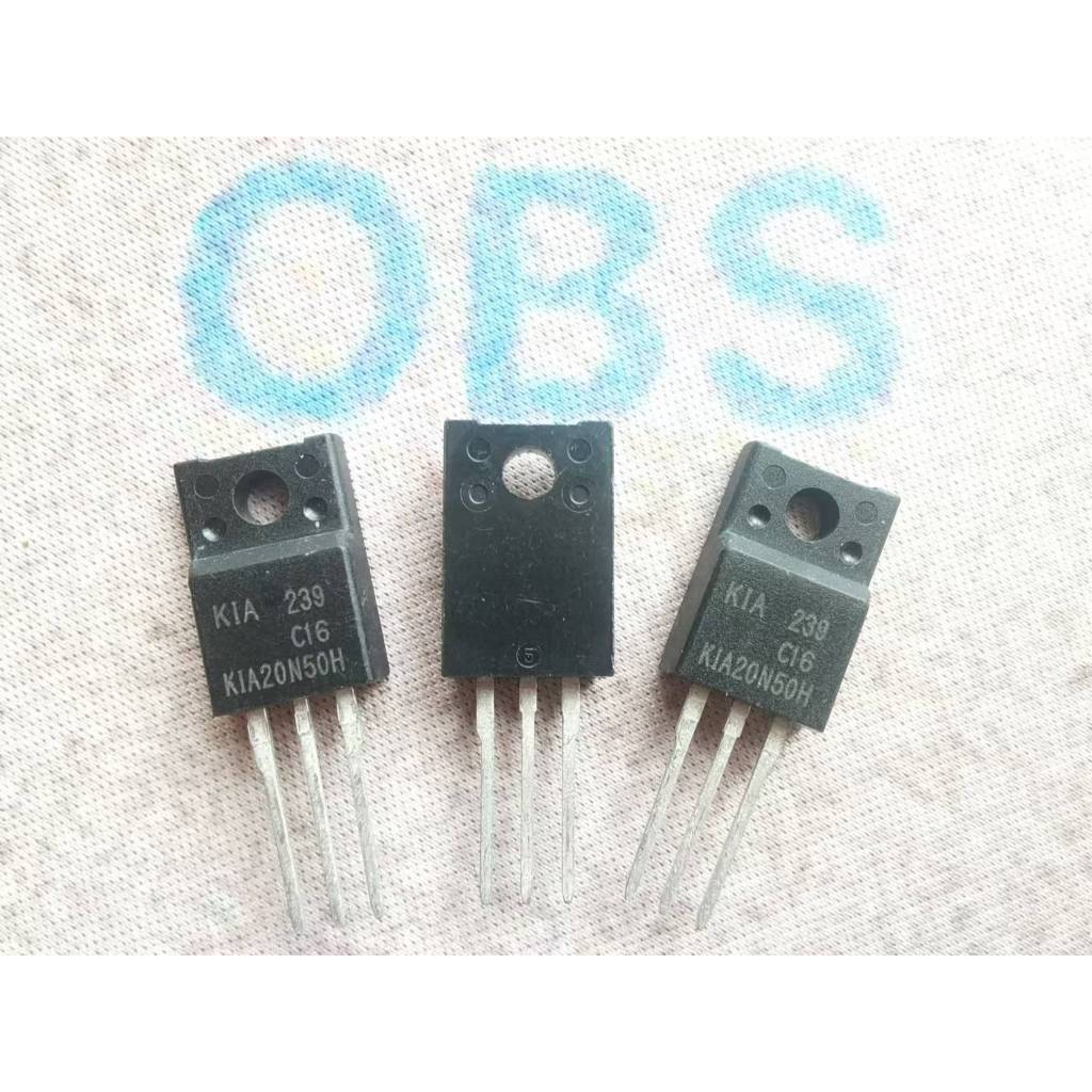 ((5 Unidades) Tubo de efeito de campo KIA20N50 KIA20N50H TO-220F 500V 20A Novo Original 20N50 ...