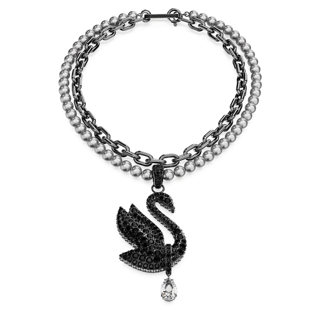 Colar Swarovski Swan Com Gola Grande E Caixa De Presente | Shopee Brasil