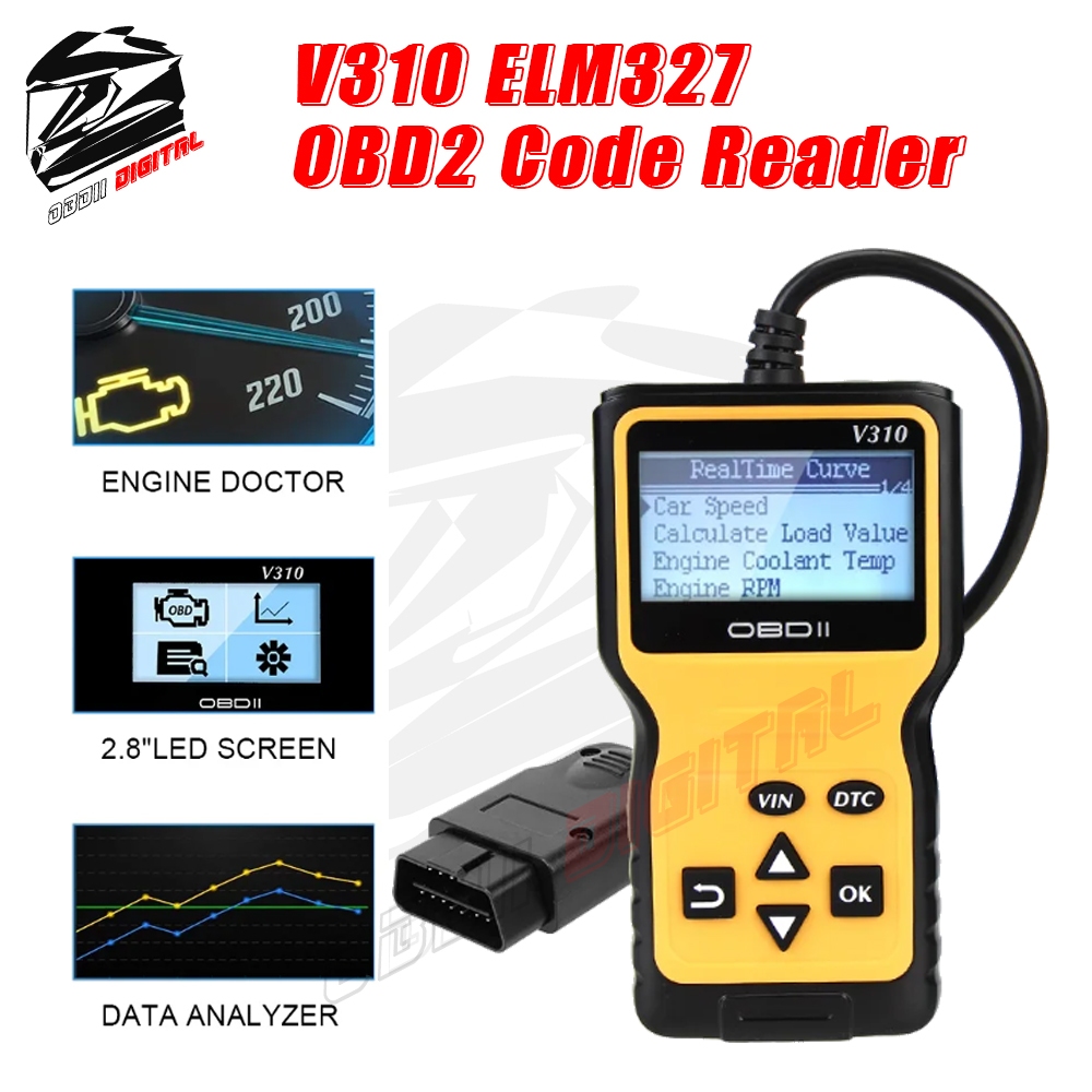 Leitor De Código V310 Scanner Para Carro Motor ABS Limpeza Detector De Falhas Ferramenta Diagnó ...