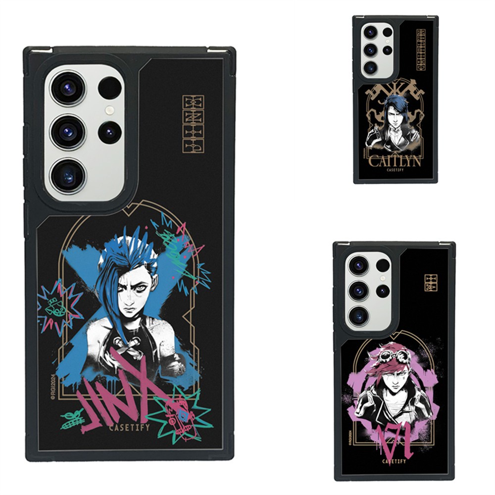 Para Samsung S25 S24 S23 S22 Ultra Personagens Arcane Jinx Case Galaxy ...