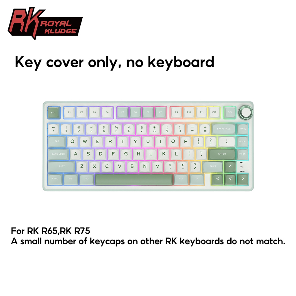 Royal Kludge RK S98 R75 Keycaps 98 Teclas 81 Teclado Mecânico Apenas ...