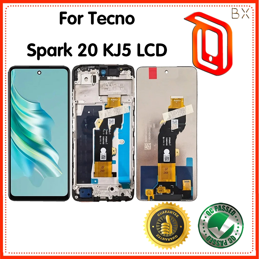 Para Tecno Spark 20 KJ5 Display LCD Digitador Da Tela Do Painel De ...