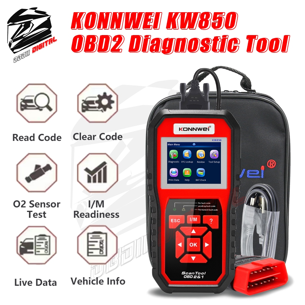 KONNWEI KW850 OBD2 Scanner De Diagnóstico Automático Universal OBD Ferramenta Do Carro ODB2 ...