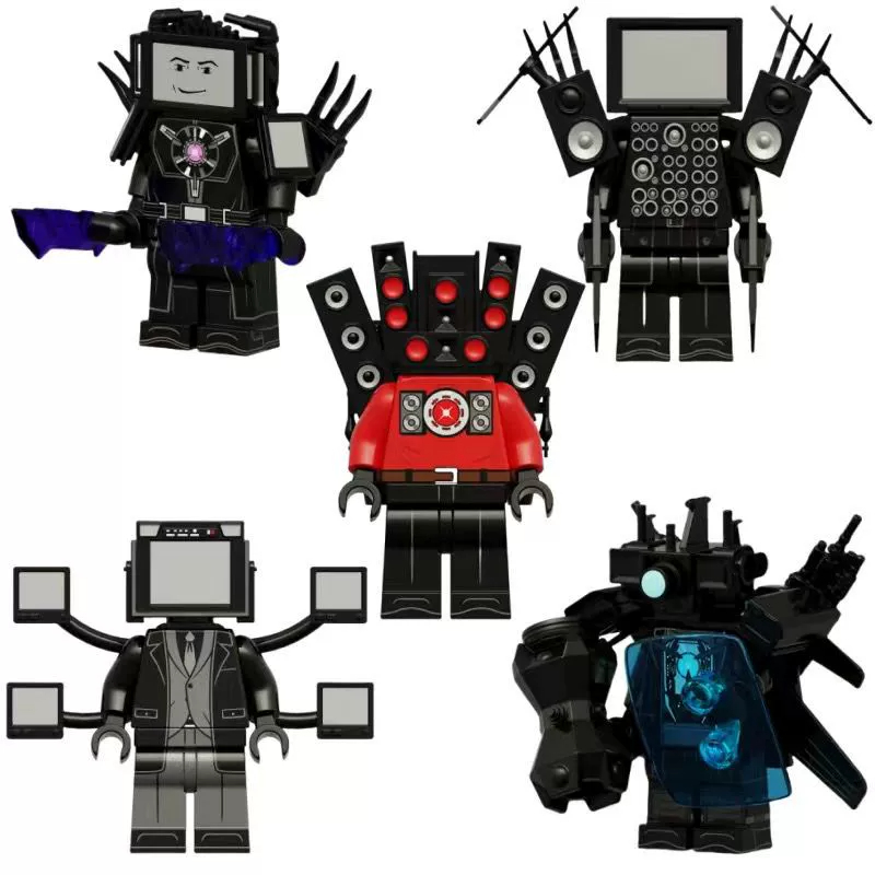 Conjunto De 24 Peças De Lego TV Man 3.0 , Vários Personagens Wc , Time ...