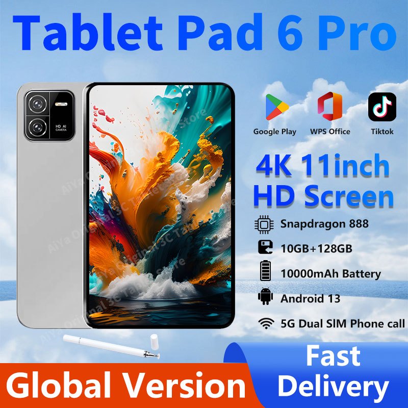 Tablet Android 13 WIFI Online Pad 6 Pro 4K 12GB 512GB 10000mAh ...