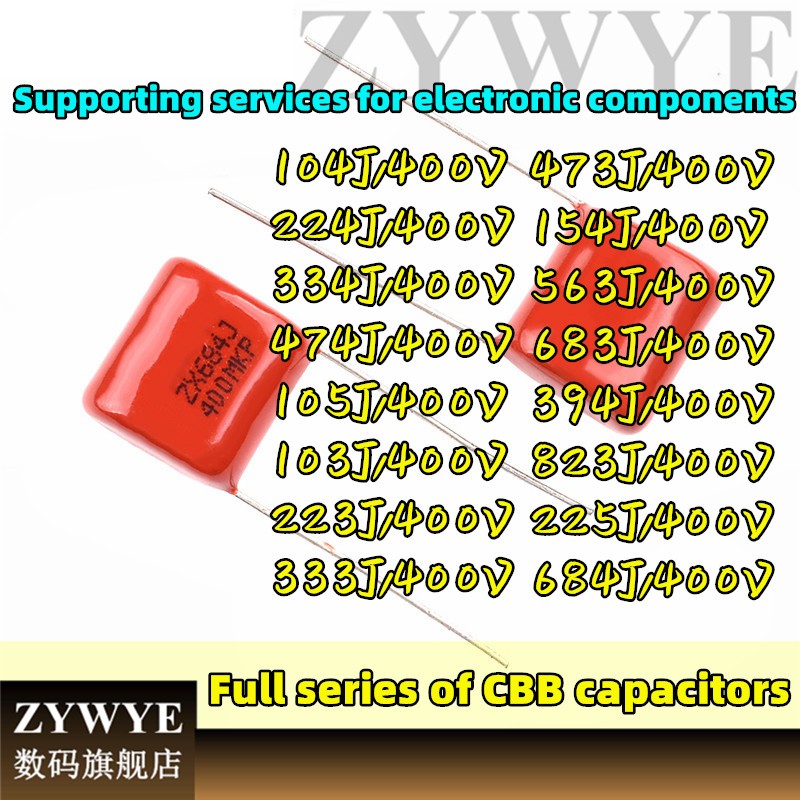 Capacitor de filme metálico de gama completa CBB Capacitor 400V CBB22 ...