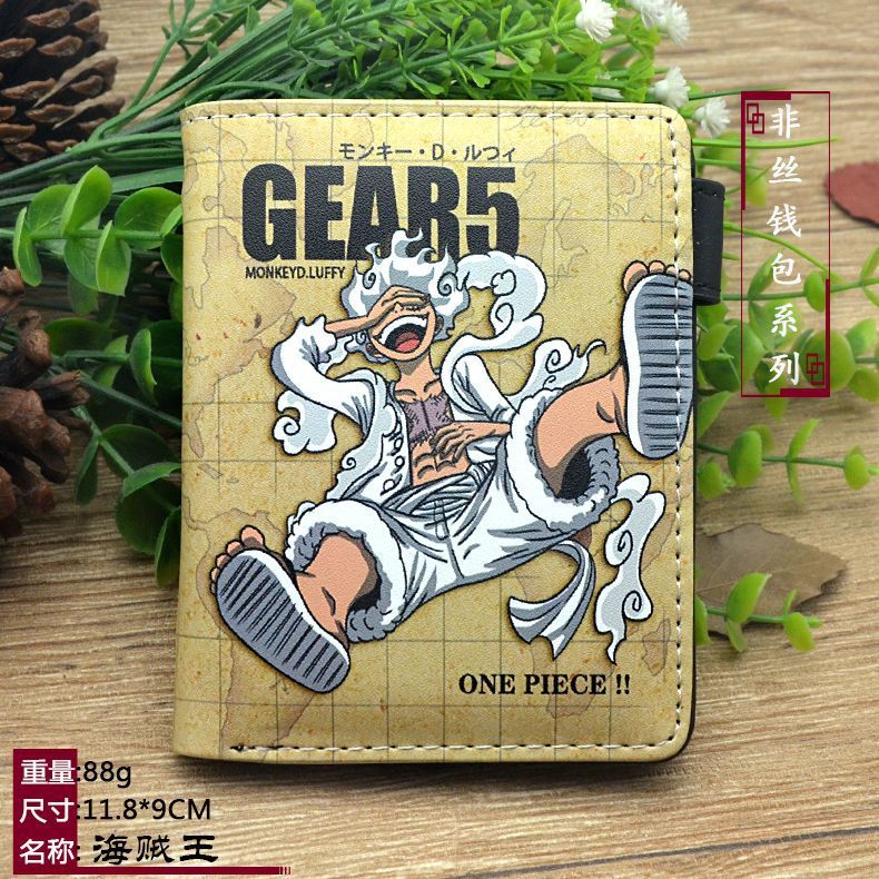 Anime One Piece Macaco D . Luffy Carteira Curta Bolsa De Couro PU ...