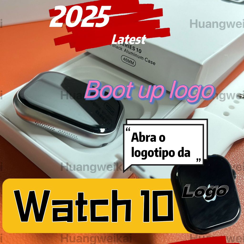 Relógio Smartwatch 9/10 top Sem Fio Com Carregamento bluetooth De 45mm ...