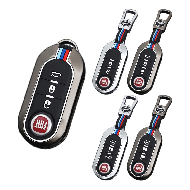 [Presente De Luxo] Fiat Flip Car Key Case Capa Chaveiro Para 500 Palio ...