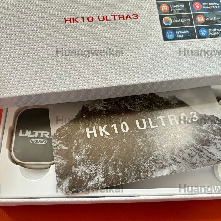 2025 HK10 ultra3 real AMOLED 49mm Relógio Inteligente De Carregamento Sem Fio BT Chamadas Homens ...