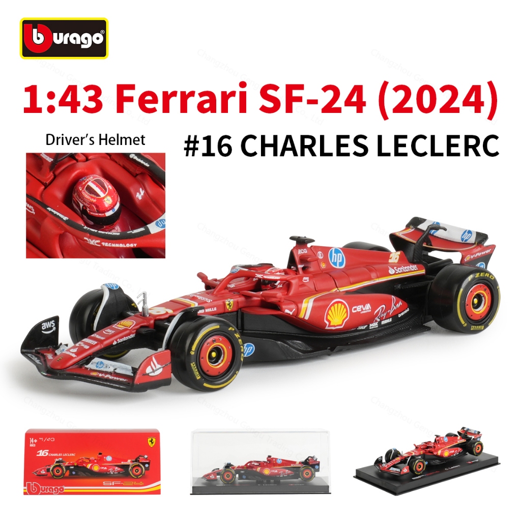 Bburago 1 : 43 2024 Ferrari SF24 F1 Fórmula Carro Veículos Fundidos ...