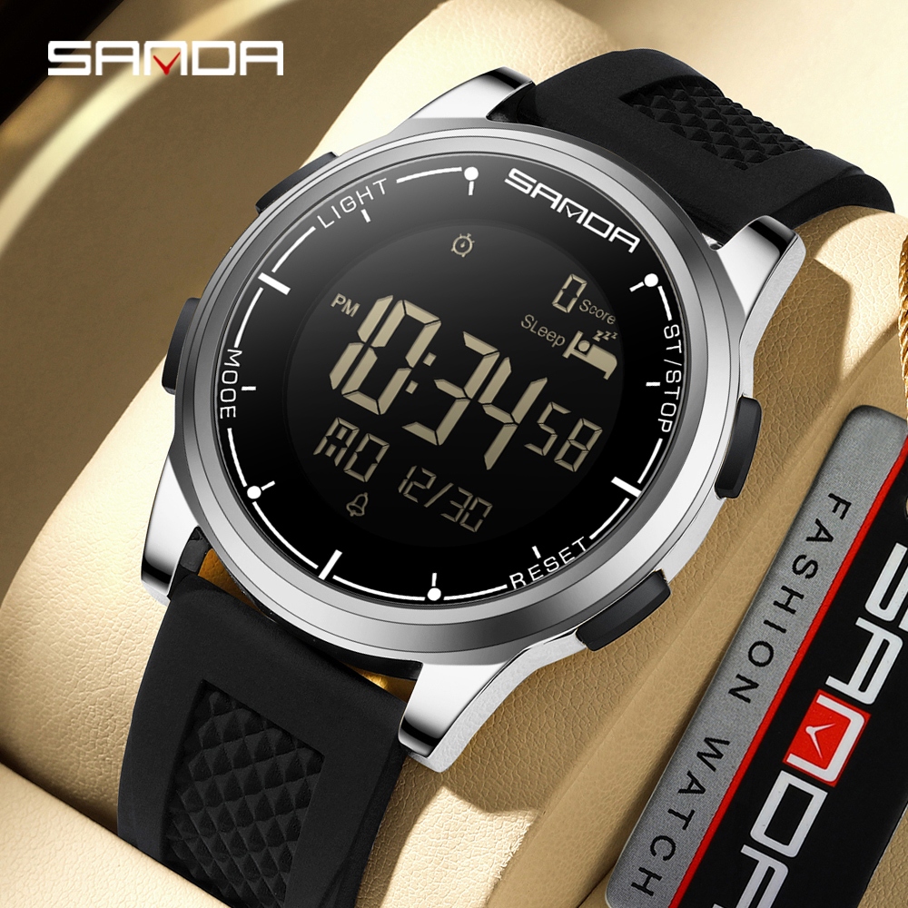 SANDA 9064 Aprendizagem Relógio Eletrônico Masculino Esportes ...