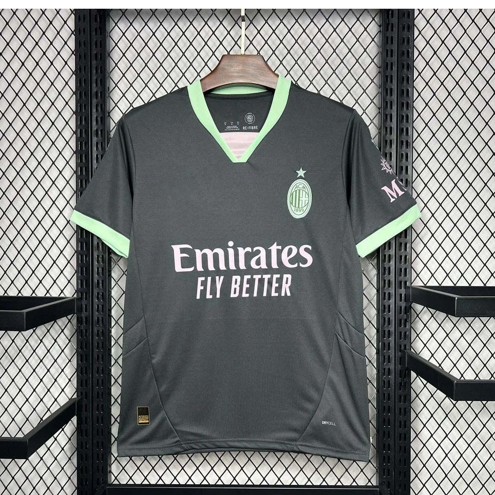 AC Milan 2024 Terceira Camisa De Futebol 24/25 | Shopee Brasil