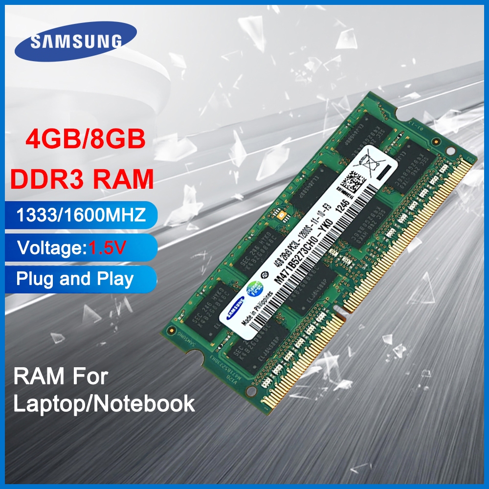 Memória Para Notebook Samsung DDR3 8 Gb 4 RAM 1600 Mhz 1333 1.35 V 1.5 SODIMM Laptop | Shopee Brasil