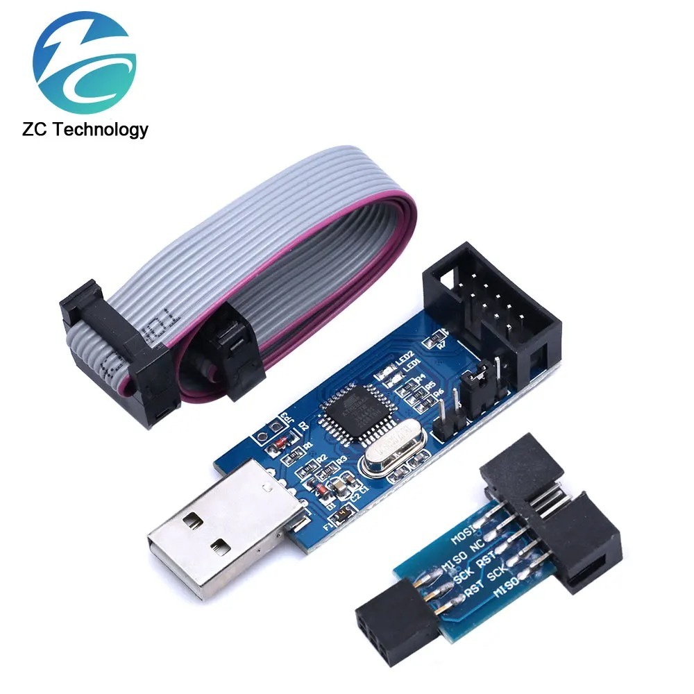 Programador Oficial USBASP USBISP AVR USB ISP ASP ATMEGA8 ATMEGA128 Suporte Win7 64 | Shopee Brasil