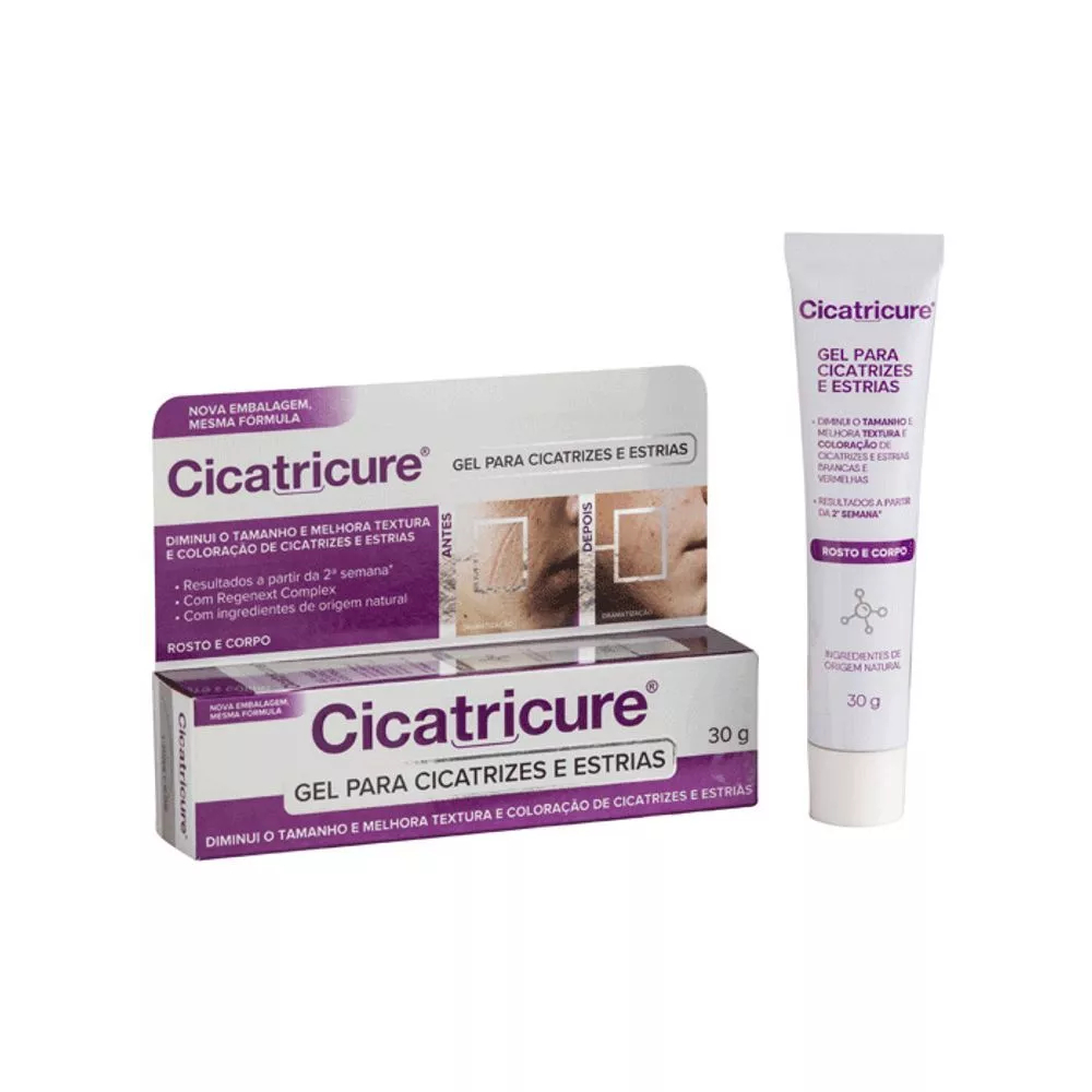 Gel Cicatricure para Cicatrizes e Estrias 30g | Shopee Brasil