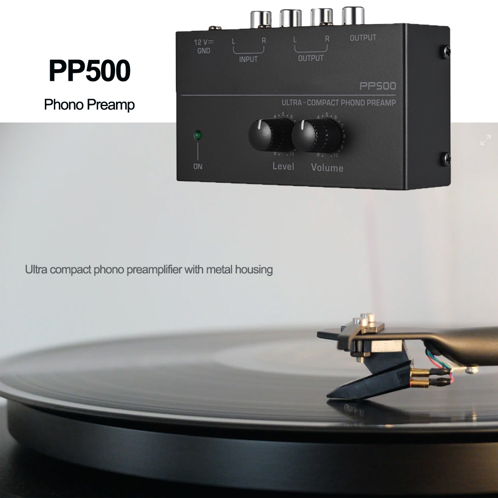New European PP500 Ultra Compact Metal Housing Phono Preamplifier with ...