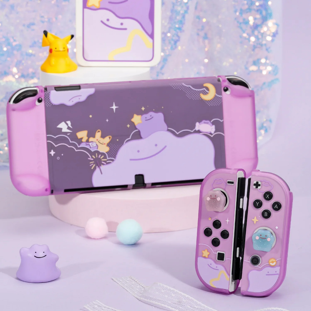 Pokemon Ditto Switch Caso Para Nintendo OLED NS Joy-Con Hosts Caixa De ...