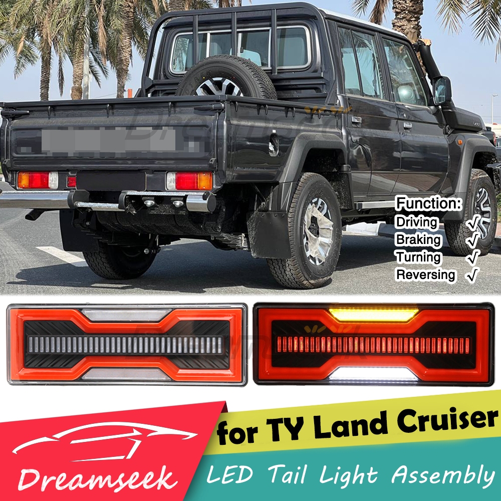 Conjunto De Luz Traseira LED Para Carro , Toyota Land Cruiser FJ79 LC79 ...