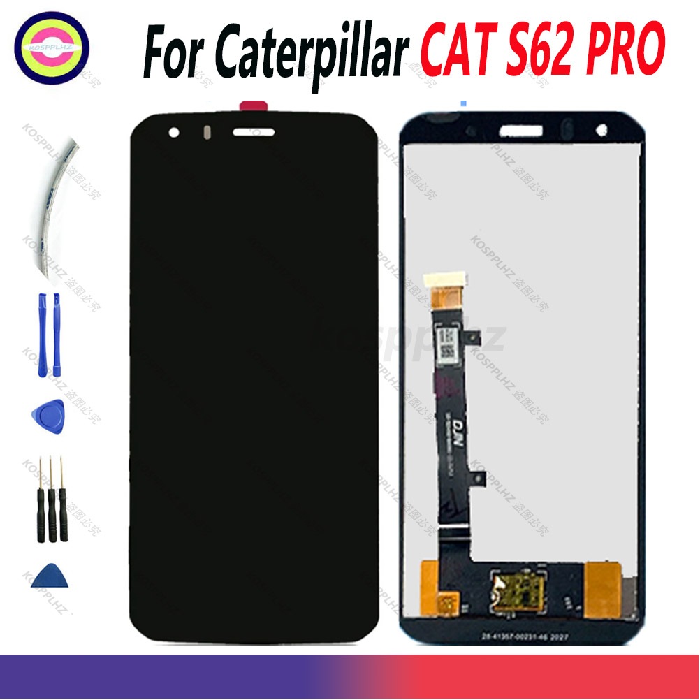 Para Caterpillar Cat s62 PRO Display LCD Sensor De Tela Toque Digitador Painel Montagem Completa ...