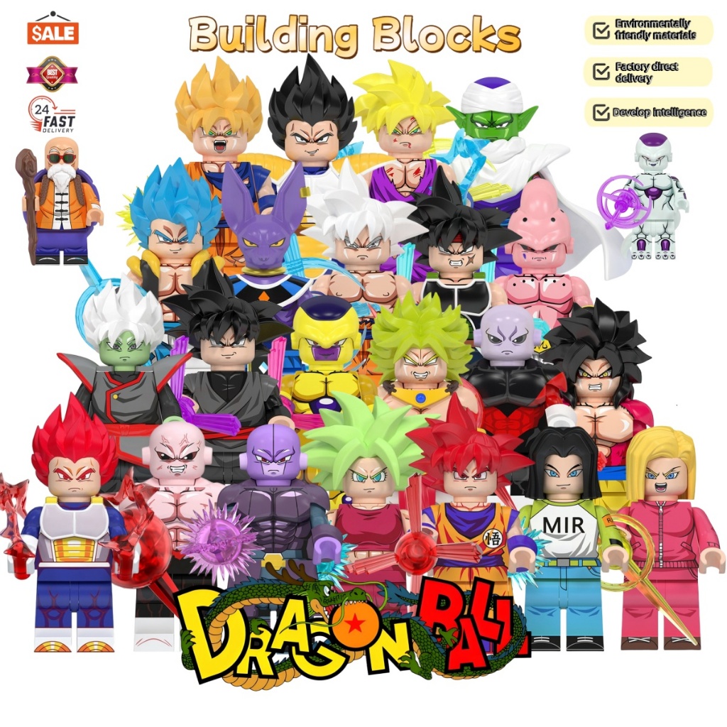 Nova animação Dragon Ball série WM2666-WM2705, modelo de blocos de ...