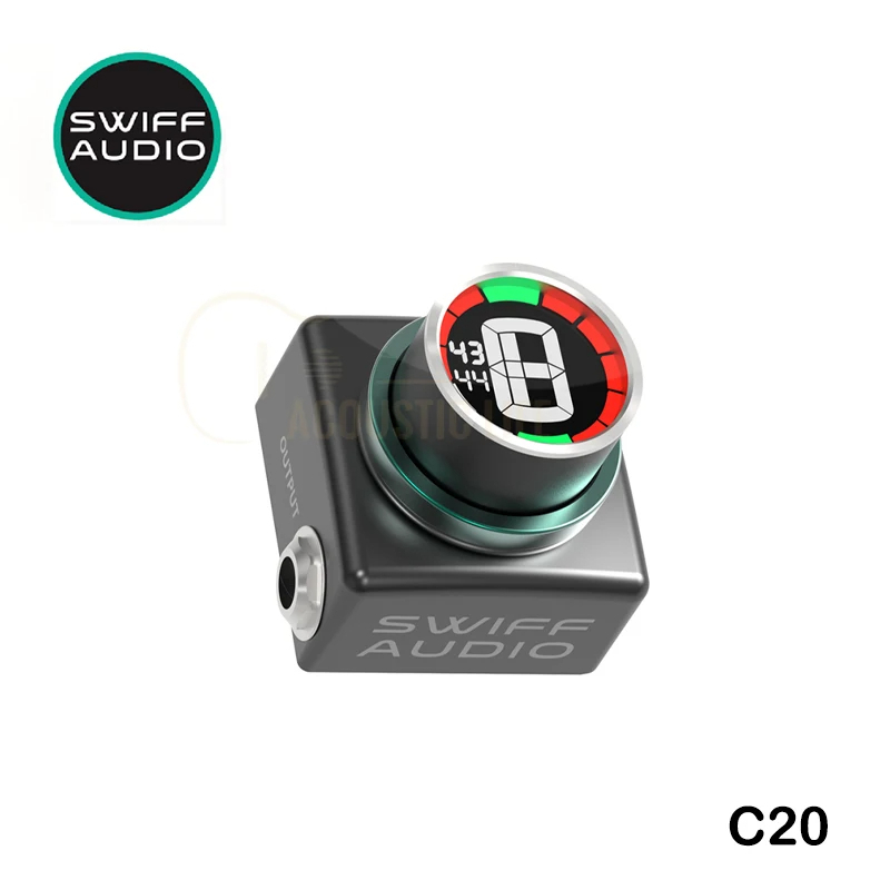 SWIFF AUDIO C20 Inovador Mini Afinador De Pedal Para Guitarra Cromática ...