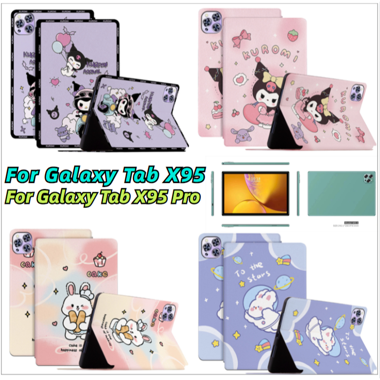 Capa De Suporte Para Galaxy Tab X95 2024 10.8 Polegadas Fofa De Desenho ...