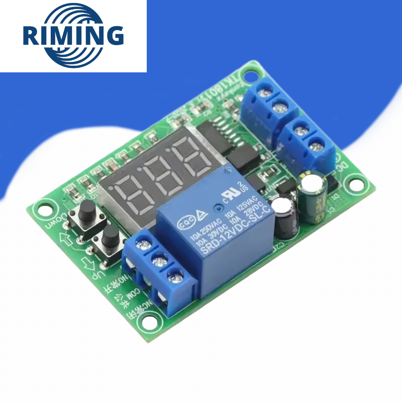 DC 12V Display Atraso Módulo De Relé De Temporização Placa Temporizador ...