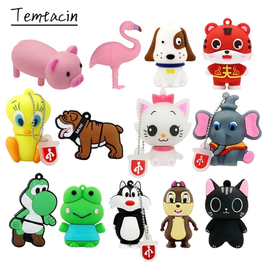 Pen Drive Usb Dos Desenhos Animados Unidade Flash 128GB Pendrive 64gb ...