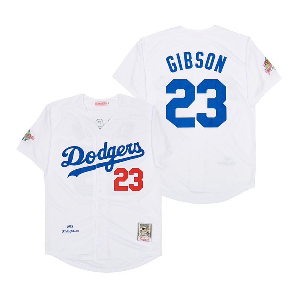 MLB Los Angeles Dodgers 23 # Camisa Gibson Retro | Shopee Brasil