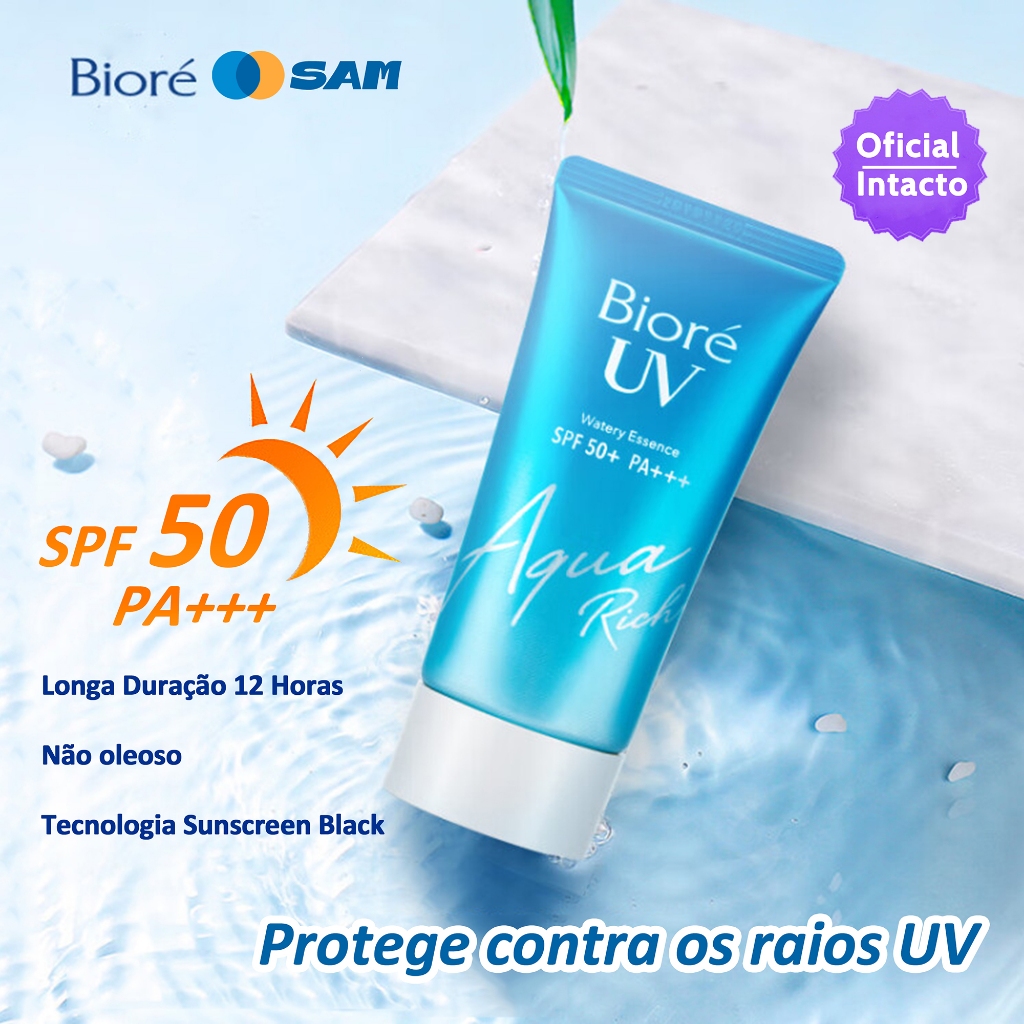 Biore Uv Protetor Solar Creme Hidratante Fps50 Aqua Rich Aquoso Unissex ...