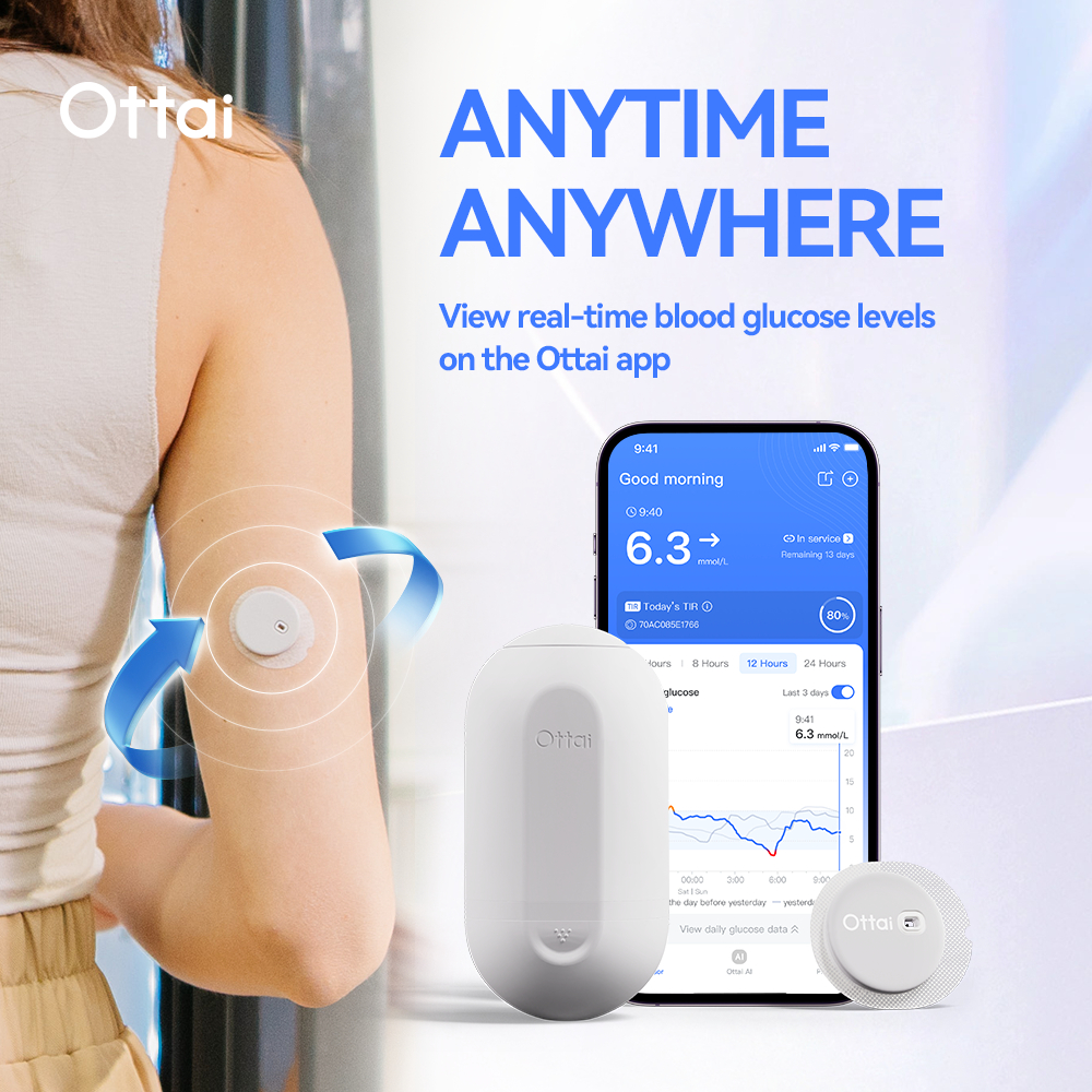 Ottai M8 CGM Acessórios De Saúde Sensor De Glicose Para Diabetes ...
