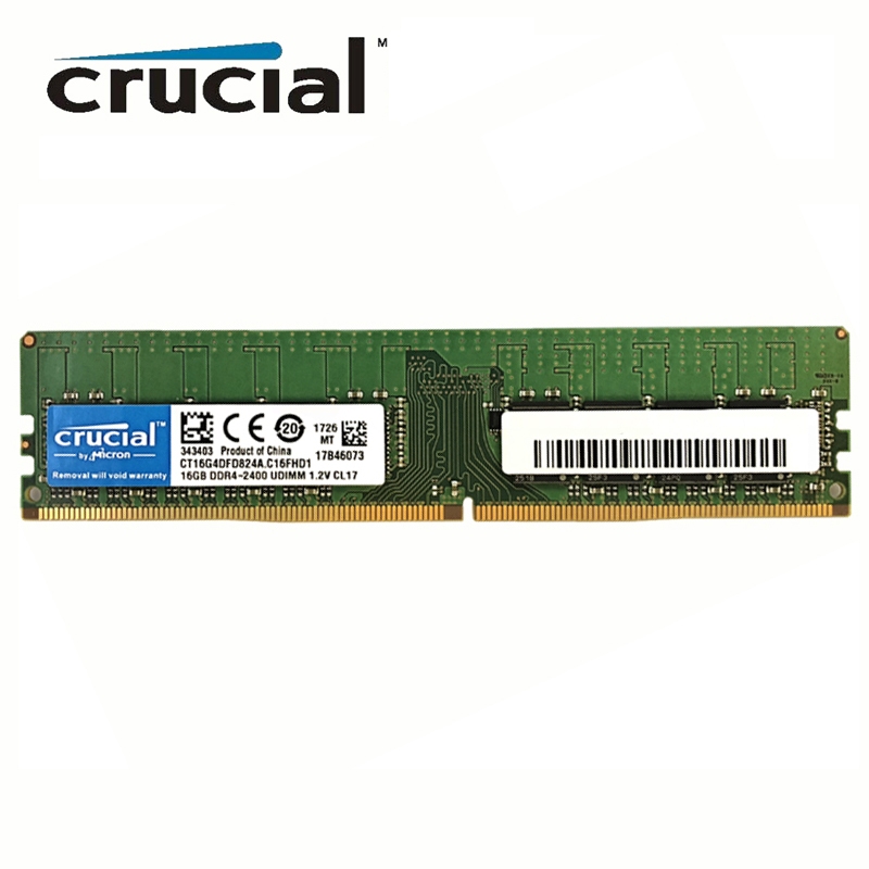 Crucial 4GB 8GB 16GB DDR4 2133MHz 2400MHz 2666MHz 3200MHz PC4 Memórias De Mesa Dimm Ram | Shopee ...