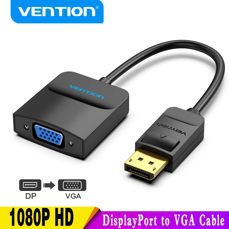 Vention Displayport Para VGA Adaptador 1080P Porta De Exibição Macho ...